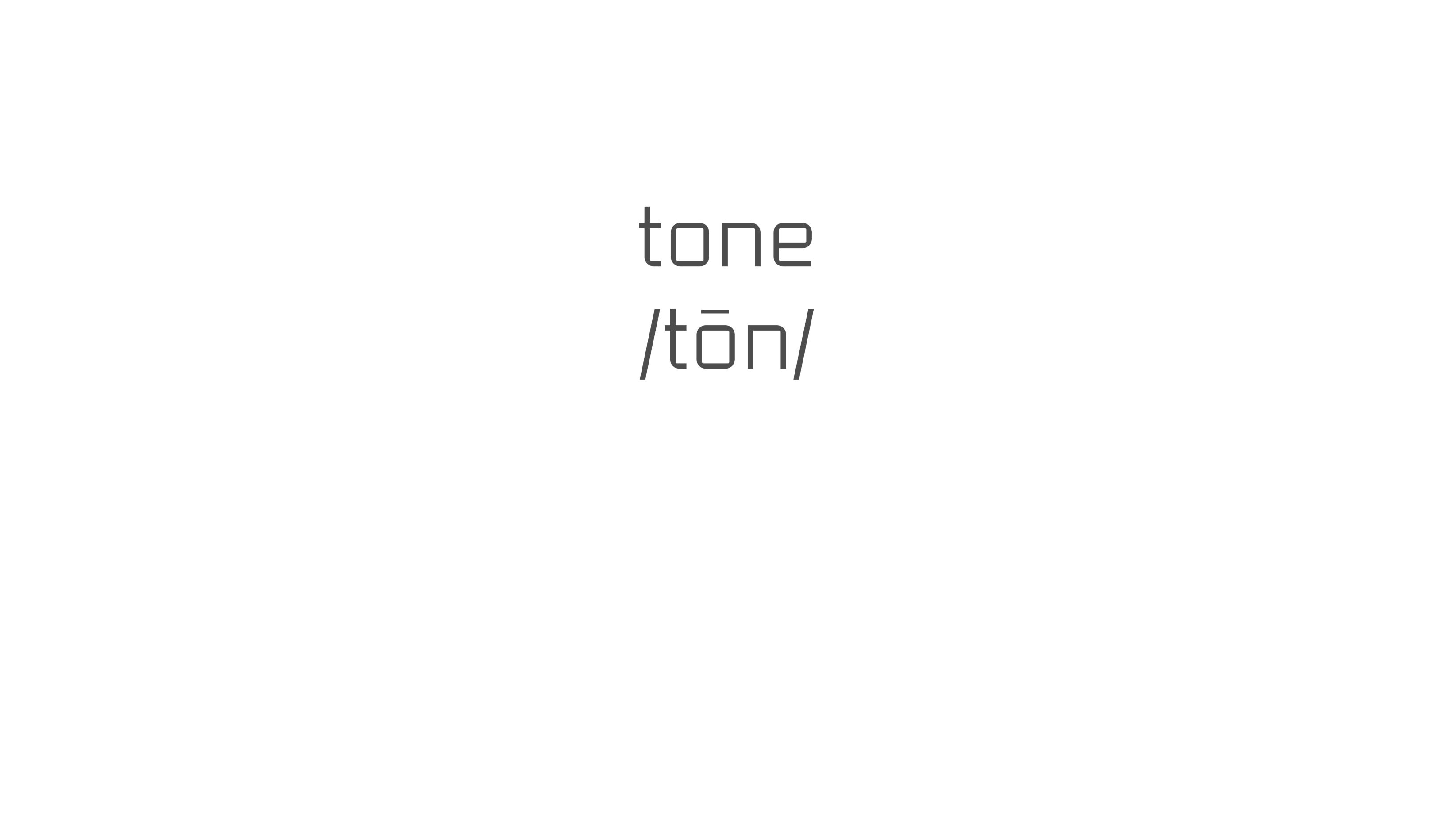 Tone Story