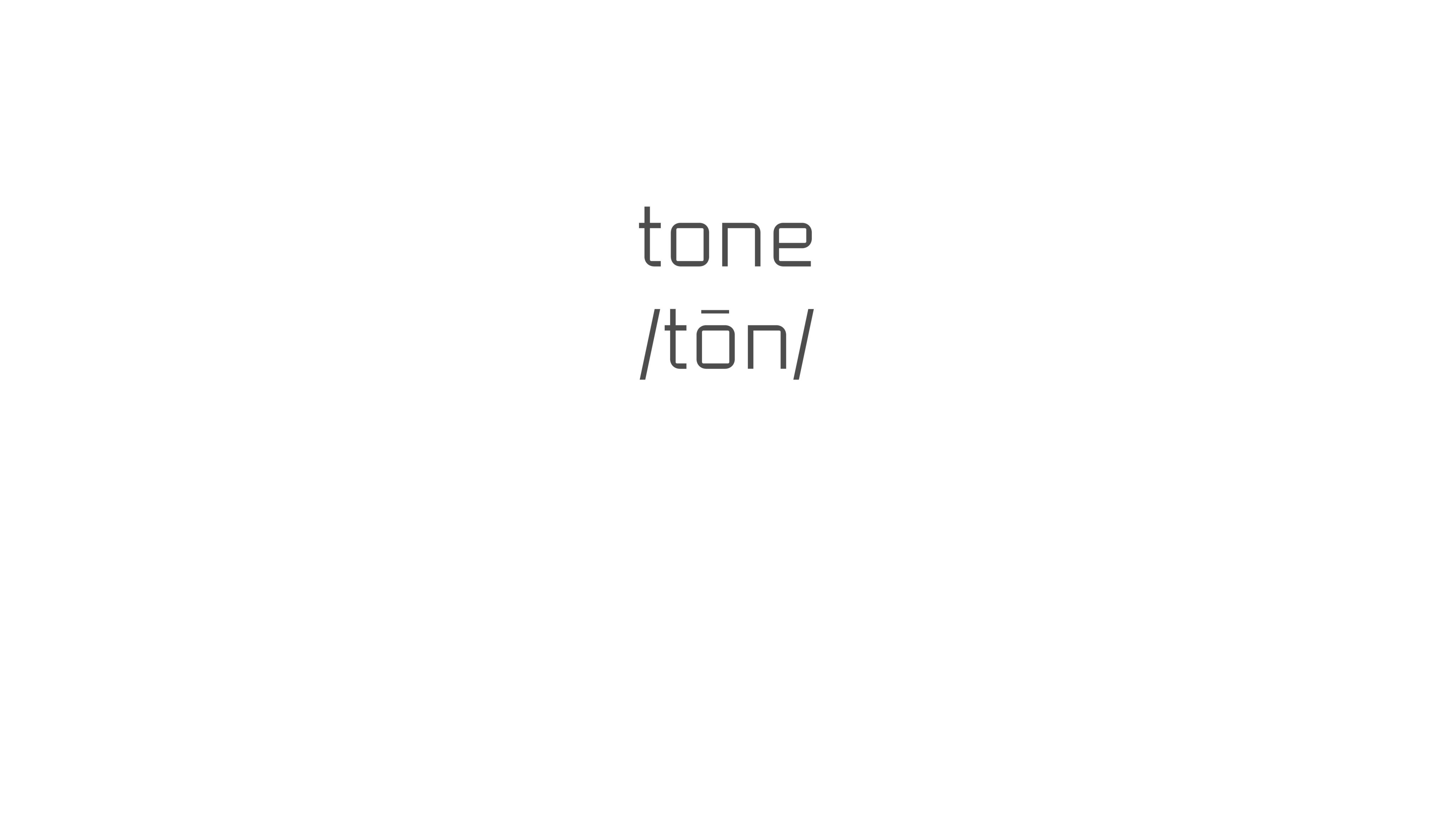 Tone Story
